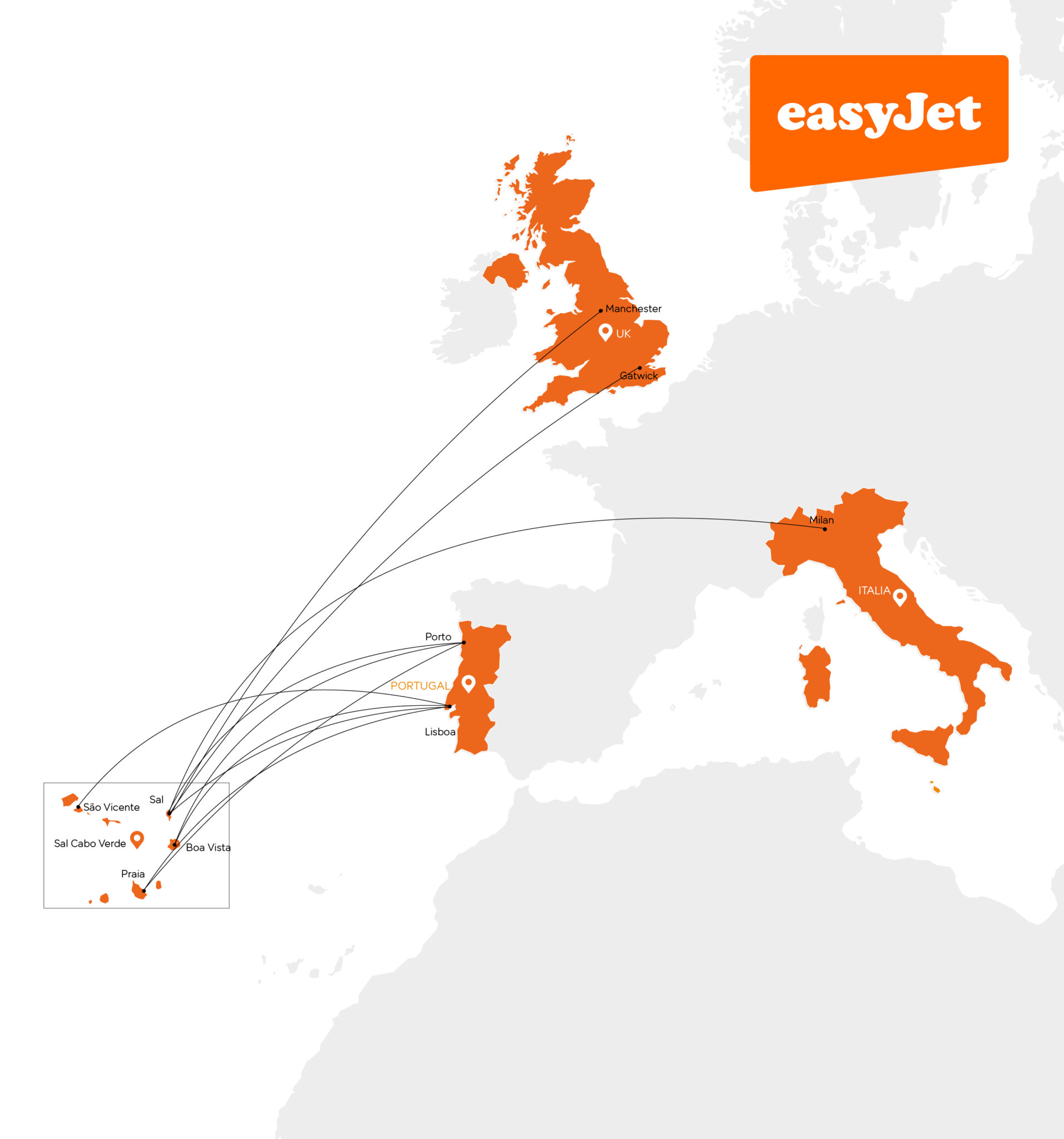 easyJet estreia seis novas rotas em Cabo Verde - Forbes Portugal