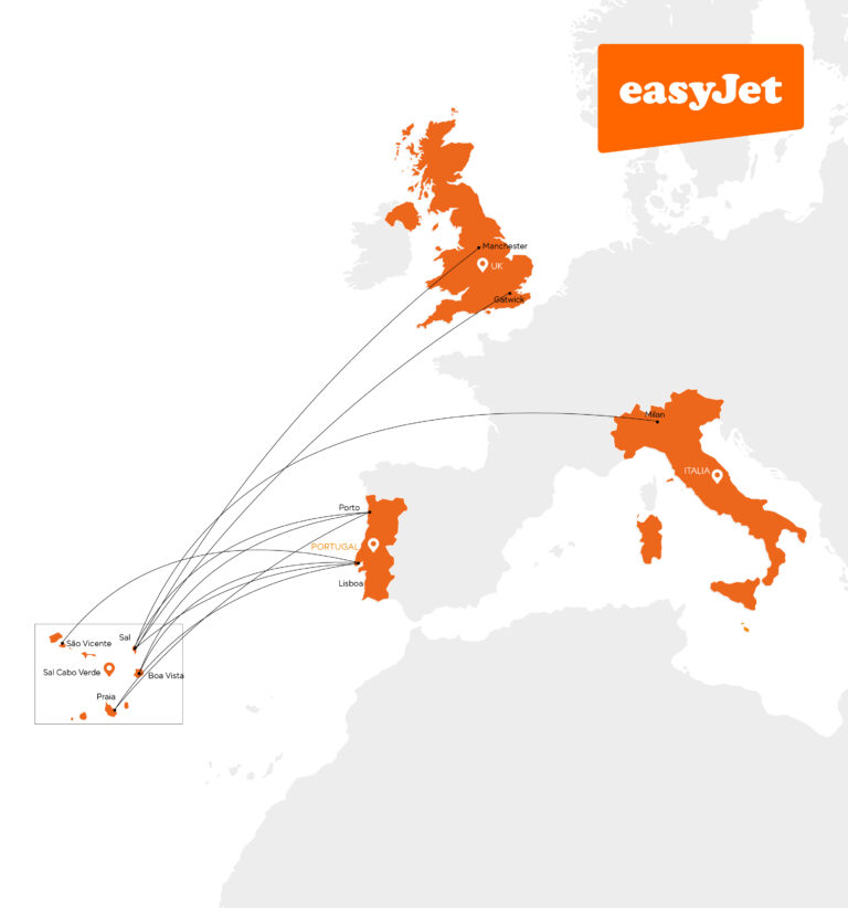 easyJet estreia seis novas rotas em Cabo Verde - Forbes Portugal